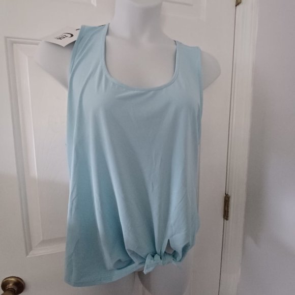 ZYIA | Tops | Zyia Tank Sky Blue Knot Just A Cute Tank Xxxl | Poshmark
